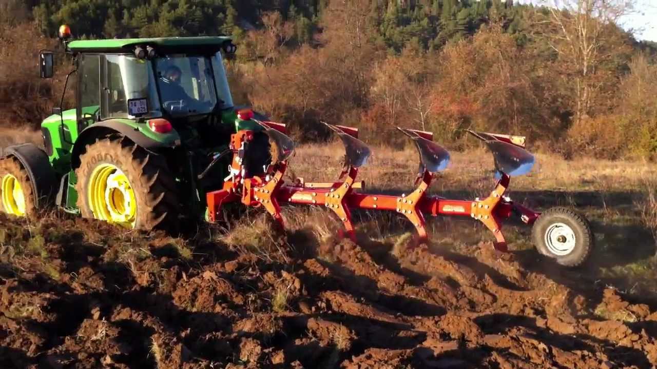 John Deere 5820+ÜNLÜ PLOUGH VOL 3 - YouTube