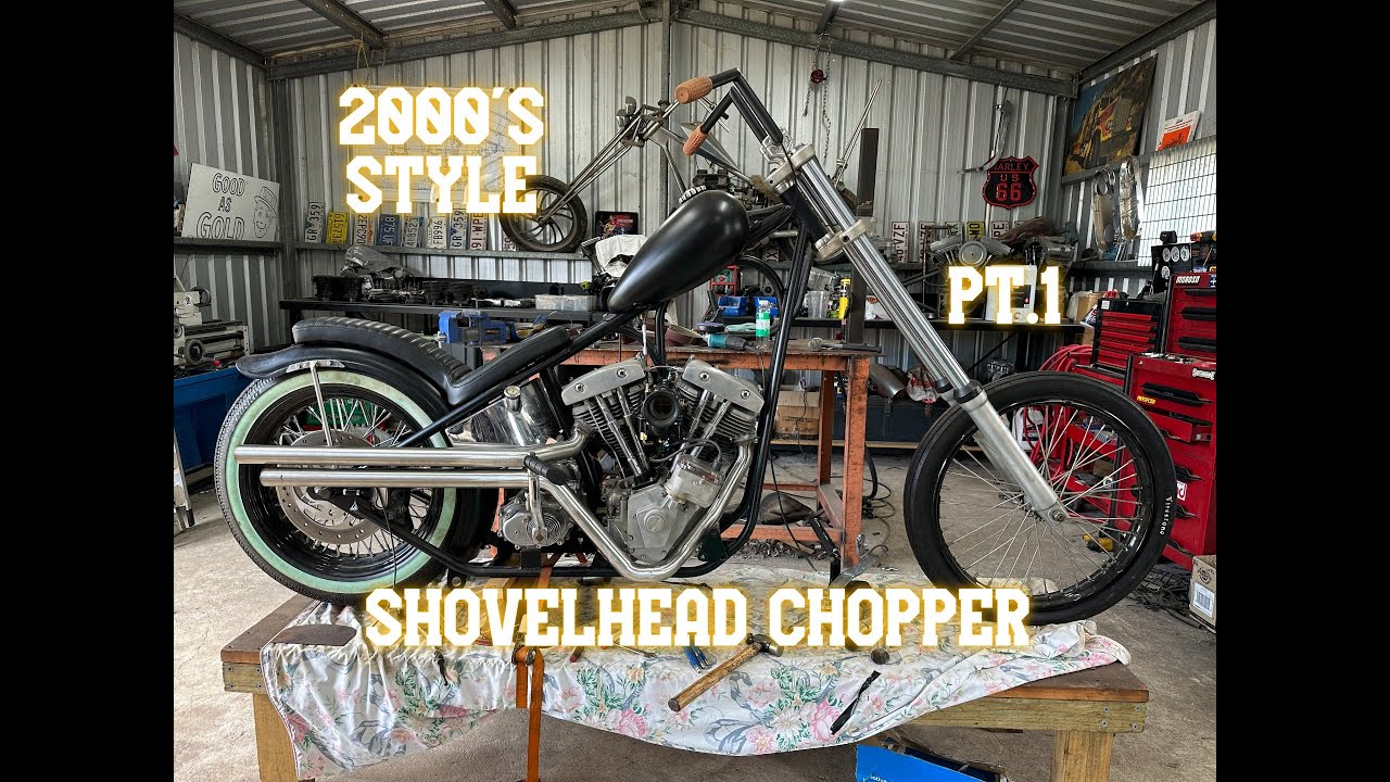 2000's Style Harley Davidson Shovelhead Chopper - YouTube