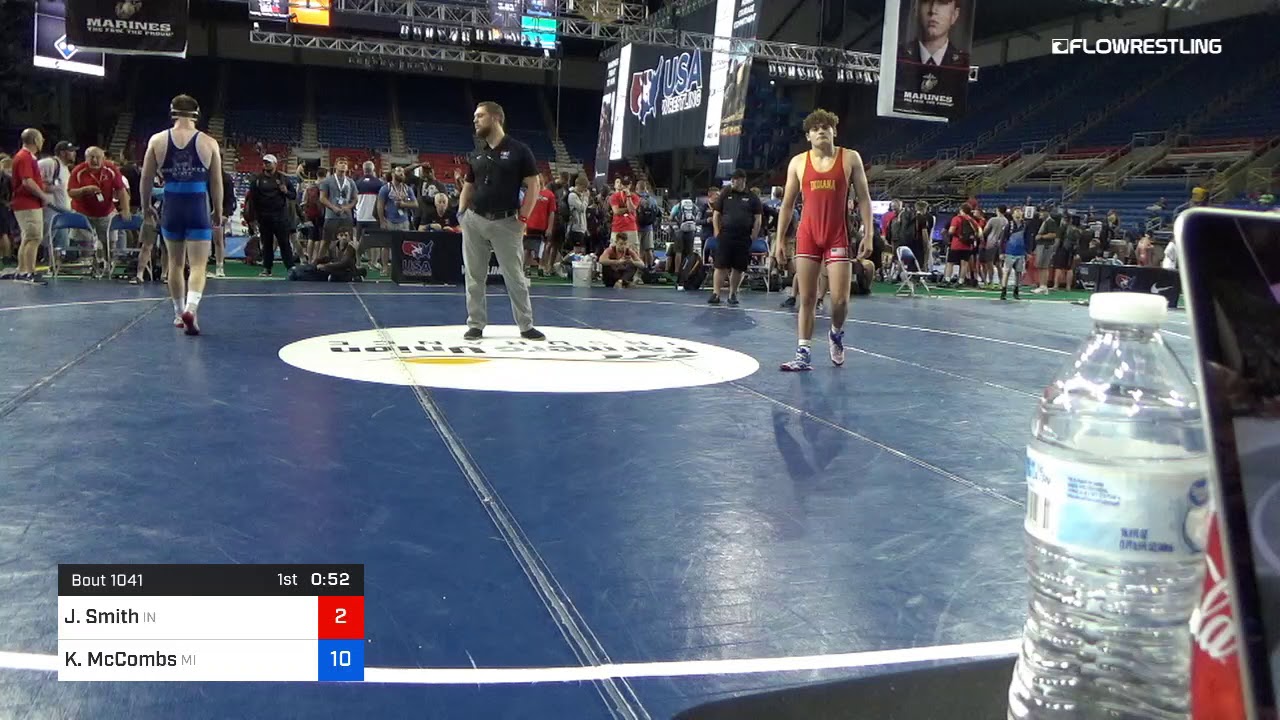 152 Lbs Cons 32 2 James Smith Indiana Vs Kent McCombs Michigan - YouTube