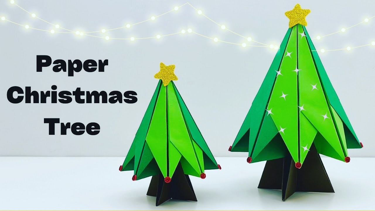 Paper Table Top Christmas Tree / 3D Paper Christmas Tree / Christmas ...