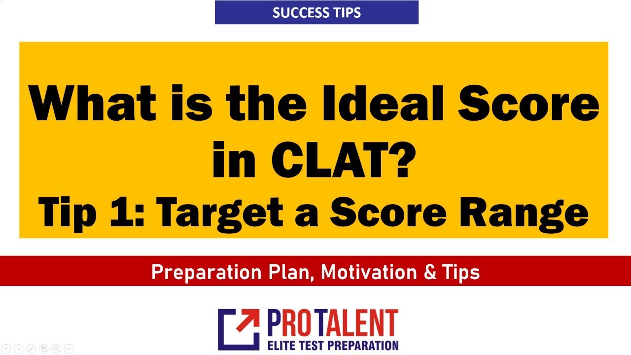 What is the Ideal Score to Target for CLAT 2020? #SucessTip1 - YouTube