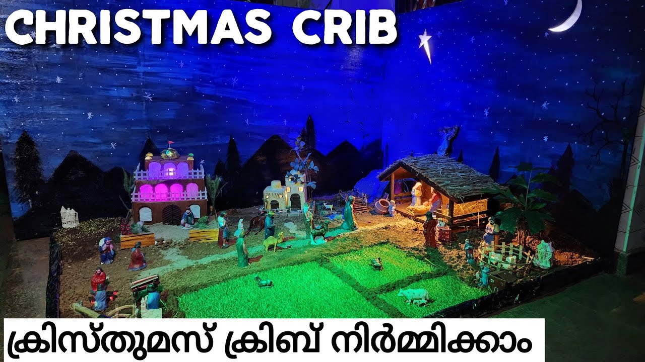 🔥christmas crib making idea,christmas decoration ideas,Pulkoodu making ...