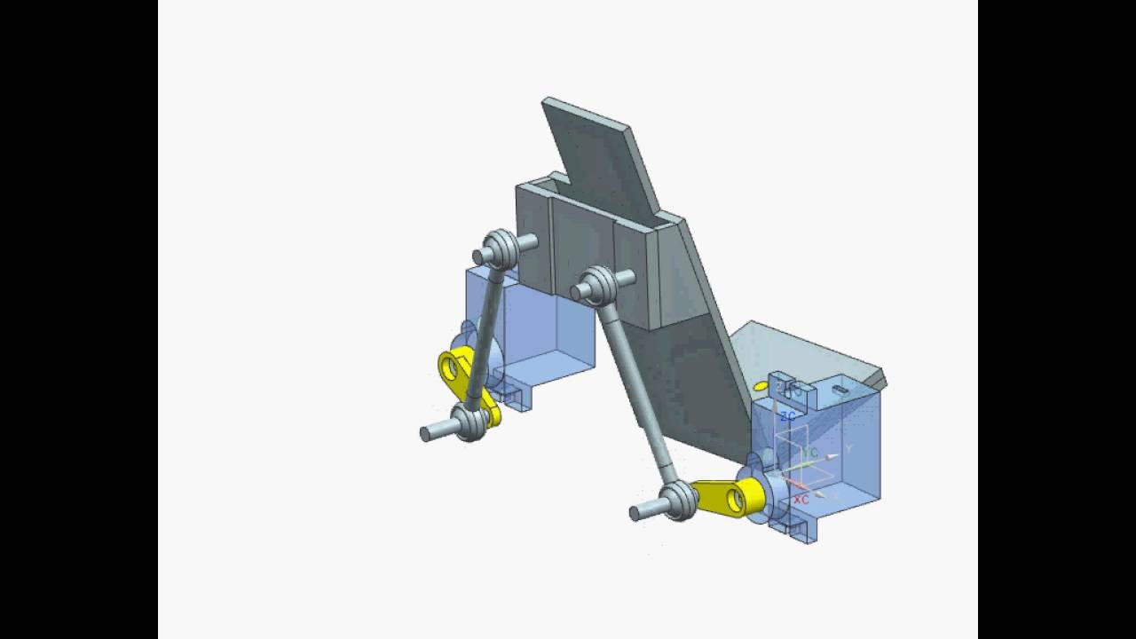 2DOF Motion Simulator Model - trimetric - YouTube