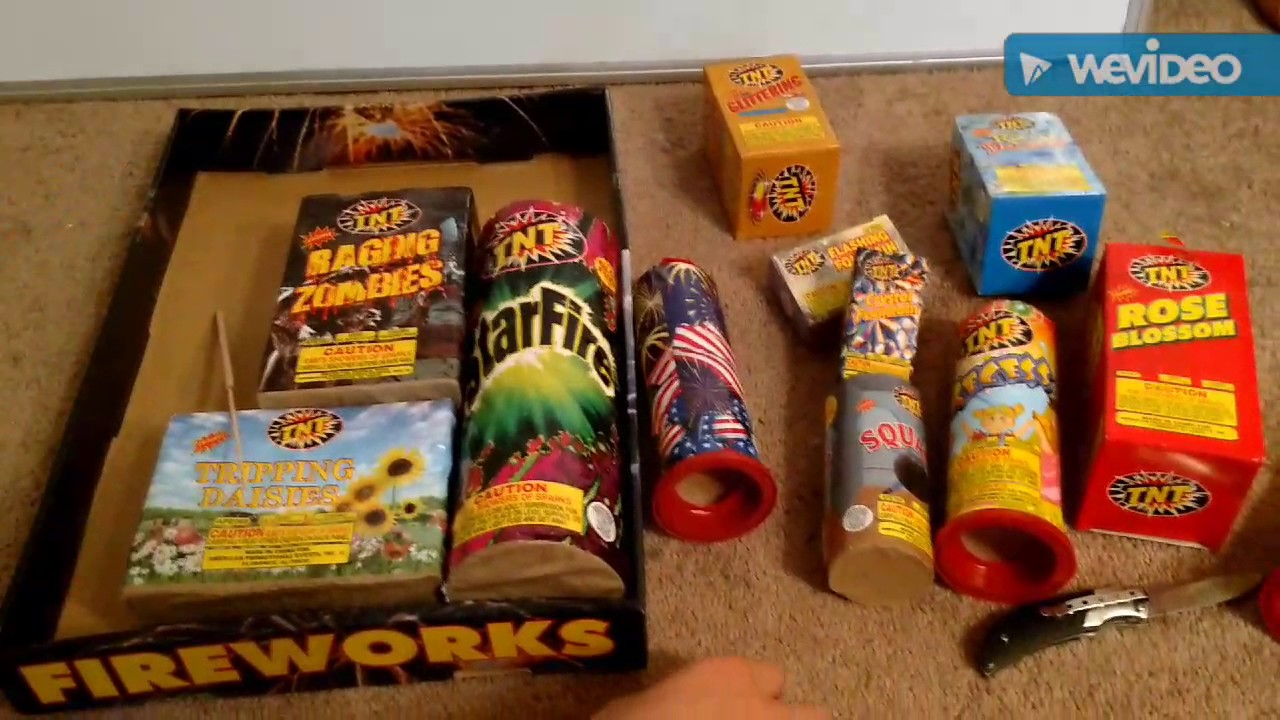 TNT firework family pak assortment - YouTube