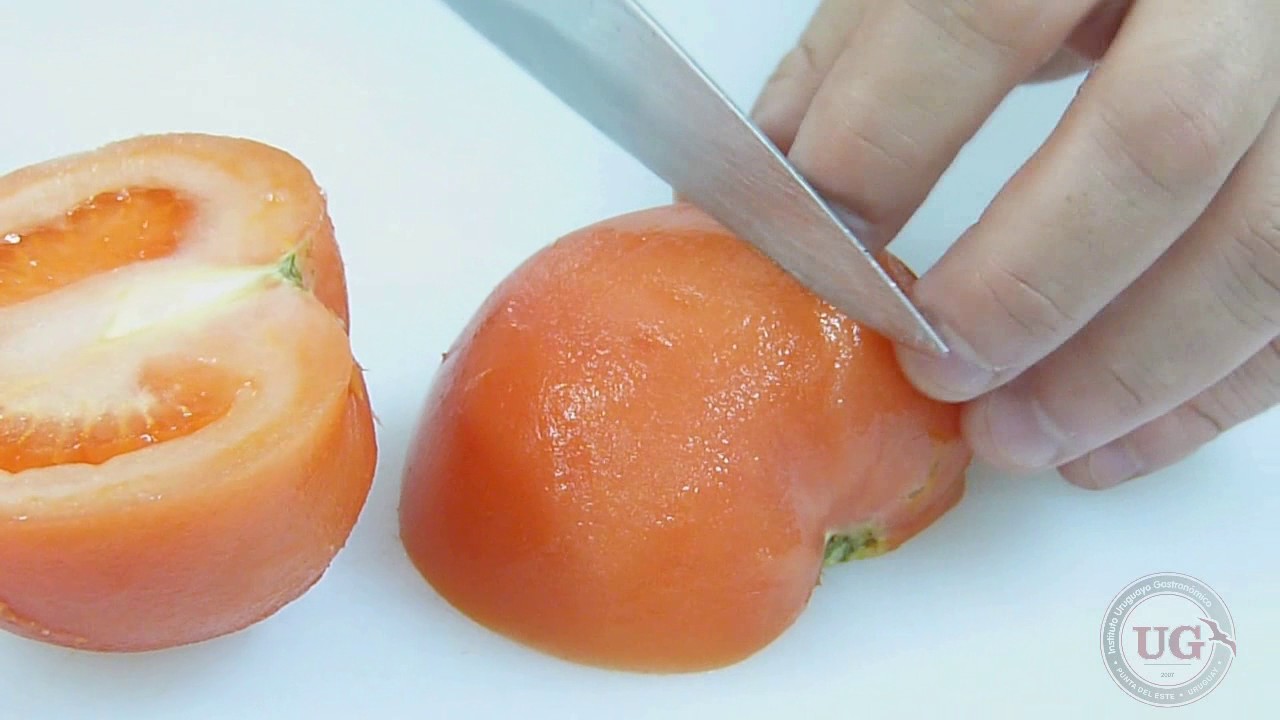 Cortes de vegetales - Tomate Concassé - YouTube