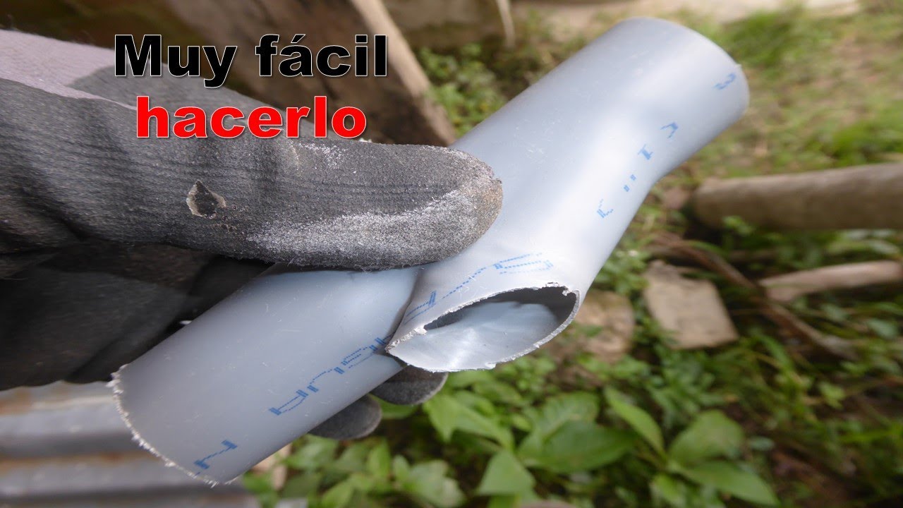 Como se hace una Y de tubos PVC con REDUCCION de uno a media - YouTube
