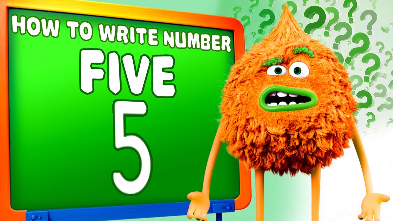 Number 5 - Five ️ Learn to write BECOME WIZARD WRITER Where Numbers ...