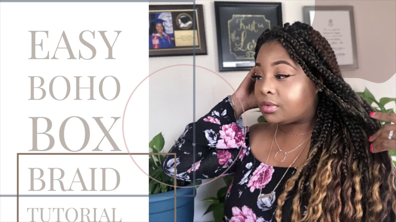 Boho Box Braid Tutorial - YouTube