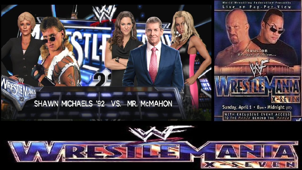 WrestleMania 17 | Shane McMahon (with Linda) vs. Mr. McMahon (with ...