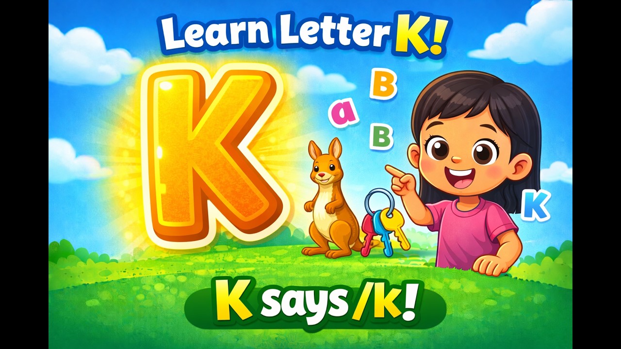 "Learn the Letter K! 👑🪁 | Alphabet K for Kids | Phonics & Fun Words ...