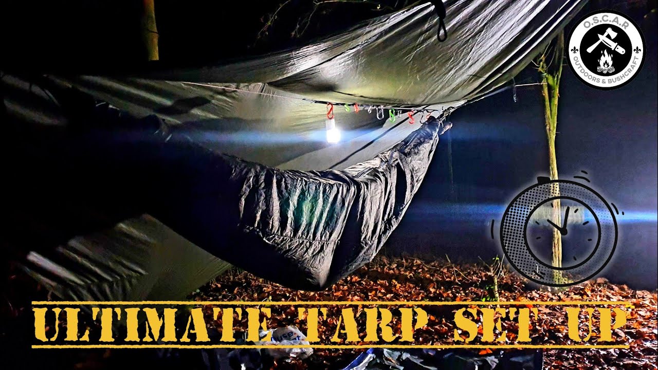 How to Set Up your Tarp for Quick Deploy | Tips for Hammock Campers - YouTube