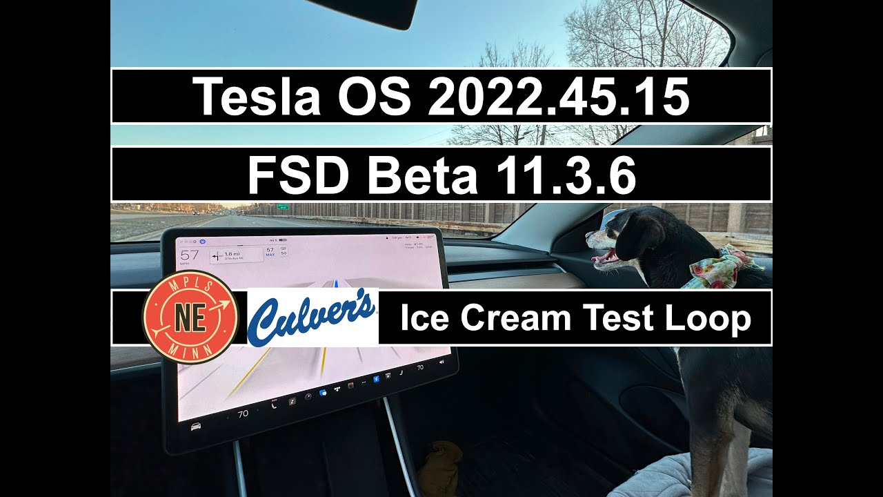Tesla - FSD Beta 11.3.6 - Ice Cream Test Loop (Zero Disengagements ...