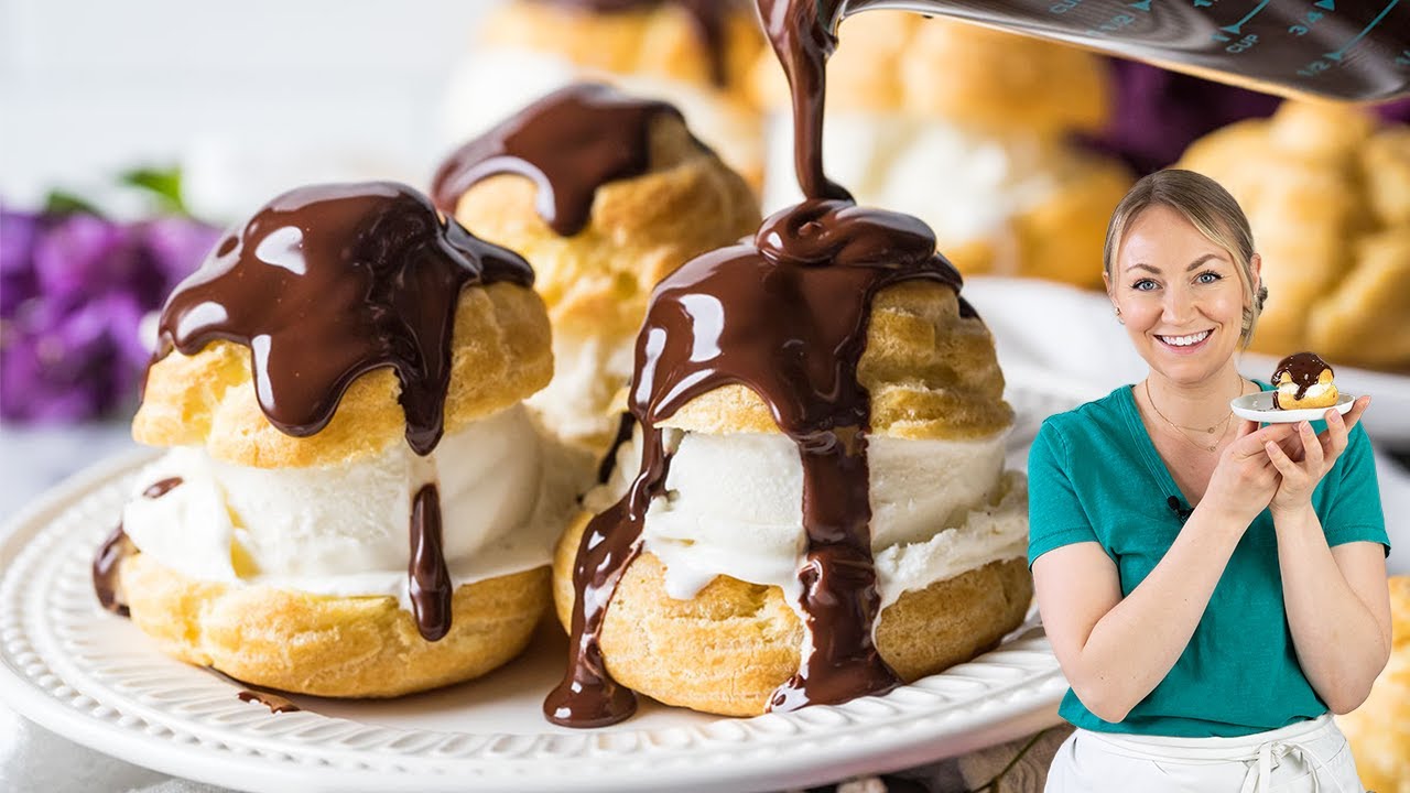 The Perfect (Fancy!) Summer Treat: Easy Profiteroles - YouTube