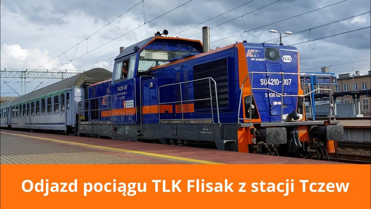 Odjazd pociągu PKP intercity TLK Flisak z stacji Tczew - YouTube
