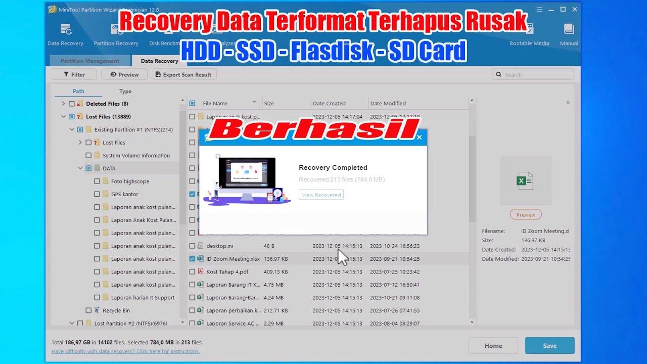 Cara Mengembalikan Data Yang Terhapus Terformat Di Hardisk Flashdisk ...