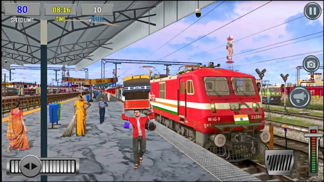 India Super Fast Train Driving Simulator Game - India Passenger Train ...