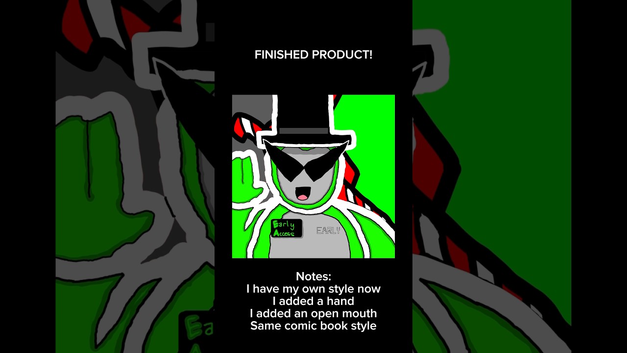 Drawing my NEWEST pfp (I've been through SO many pfps) #shorts #vr # ...