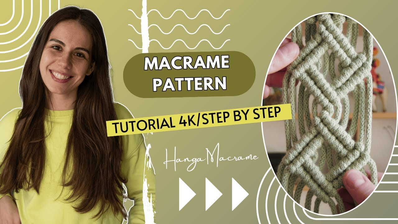 Diy Macrame Pattern | Tutorial 4K | Step by step - YouTube
