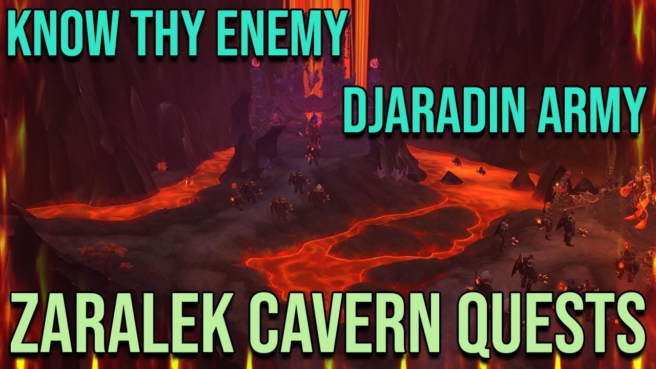 Know Thy Enemy Djaradin Army - Zaralek Cavern Quests WoW Dragonflight ...
