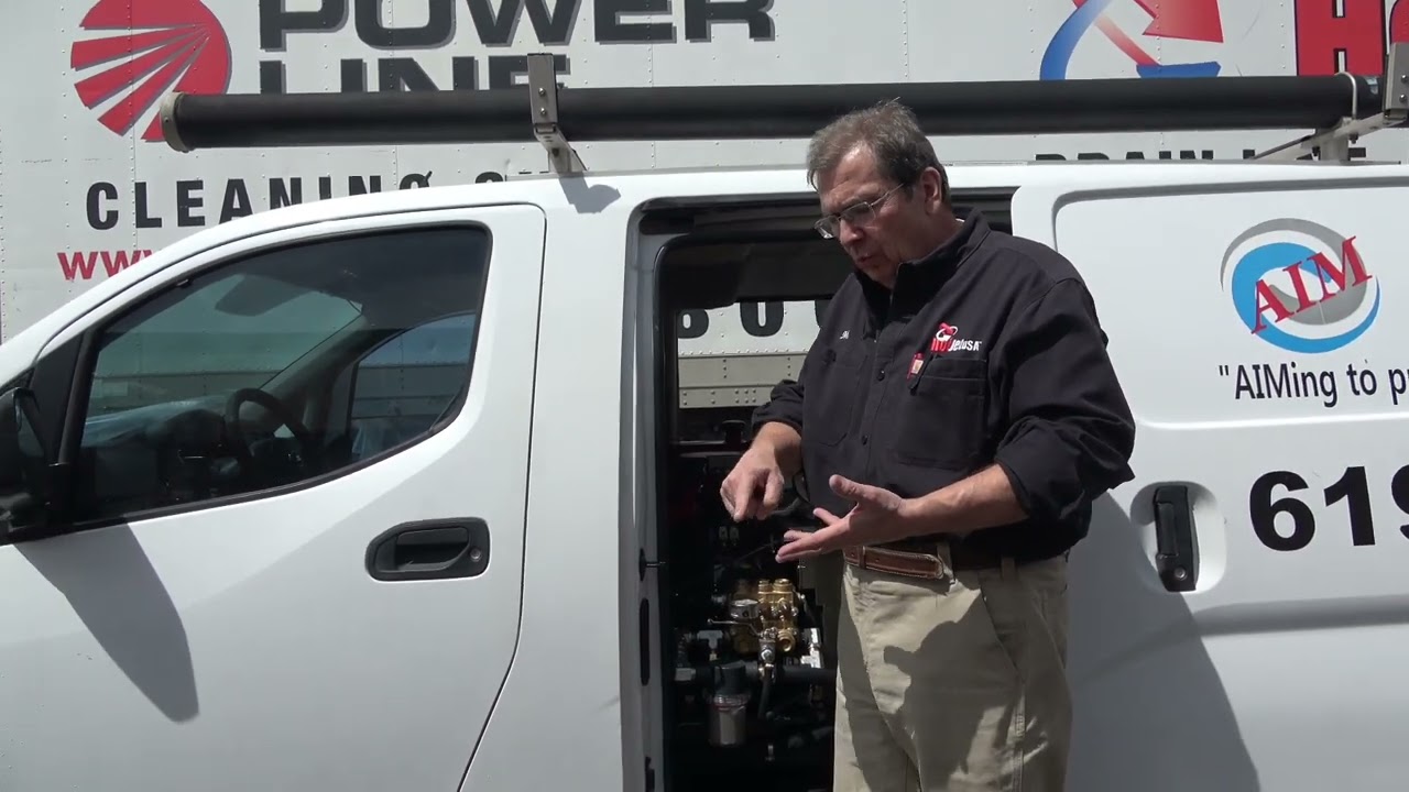 Custom Van Mount Cold Water Jetter XtremeFlow 2 10GPM 4000 PSI - YouTube