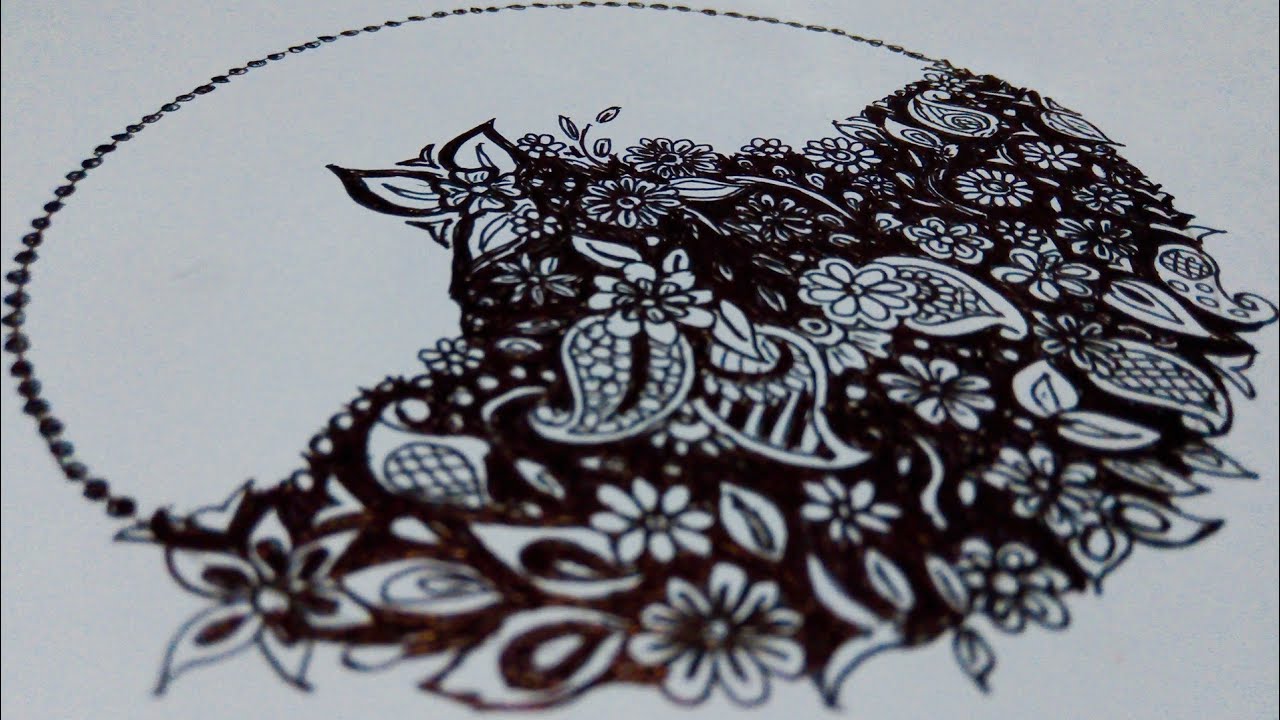 Simple textile design....(floral motif) - YouTube