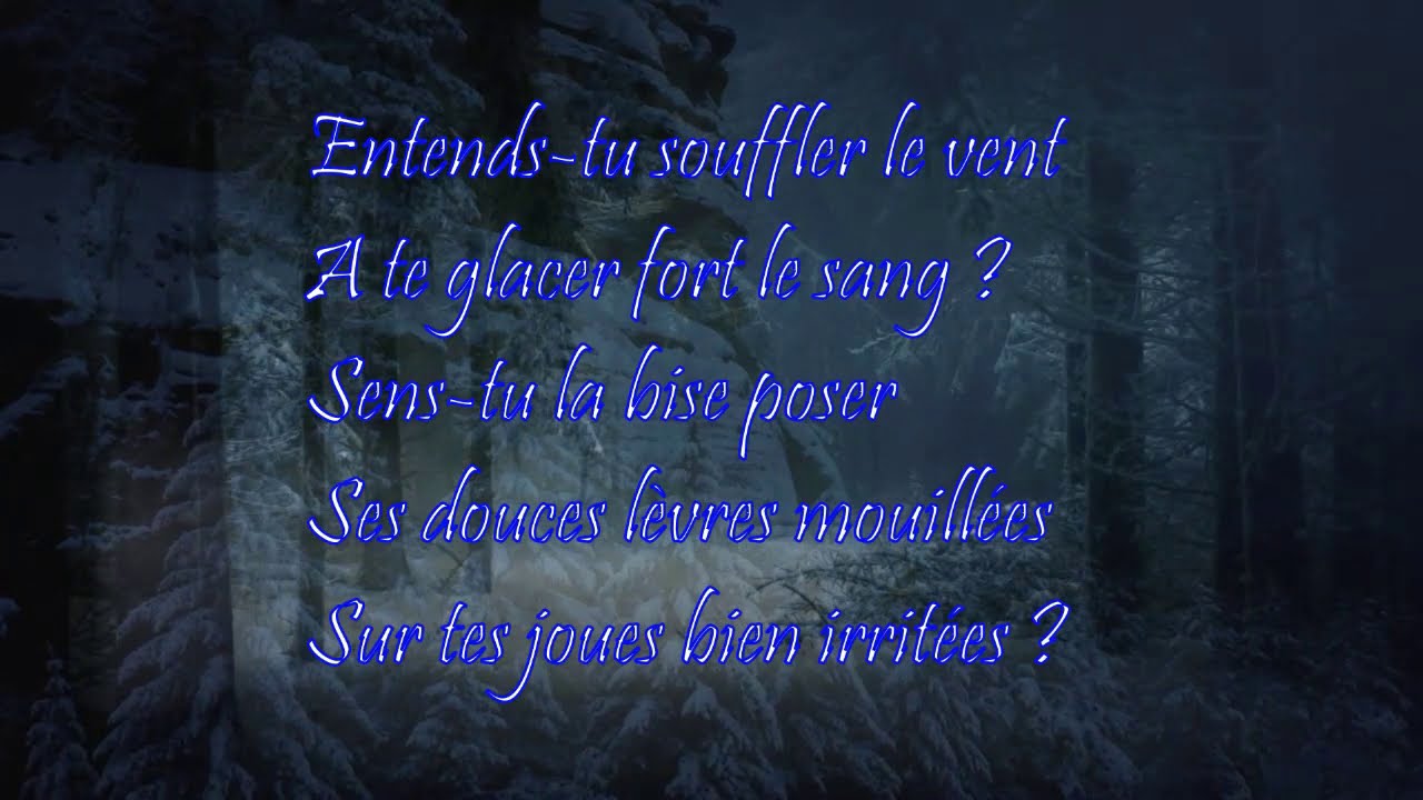 "La saison froide" - Poème d'hiver, poésie en musique - Quand l'hiver ...
