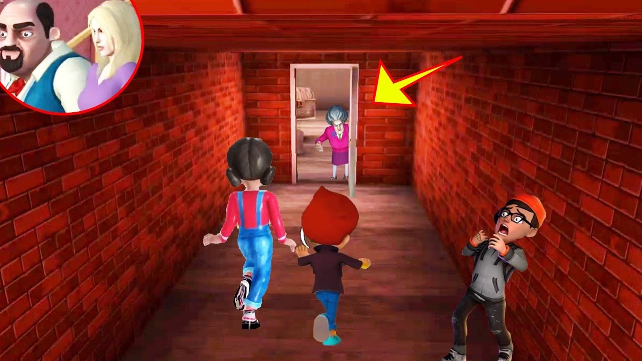 Scary Teacher 3D, Scary Robber Home Clash All Basement Pranks Troll ...