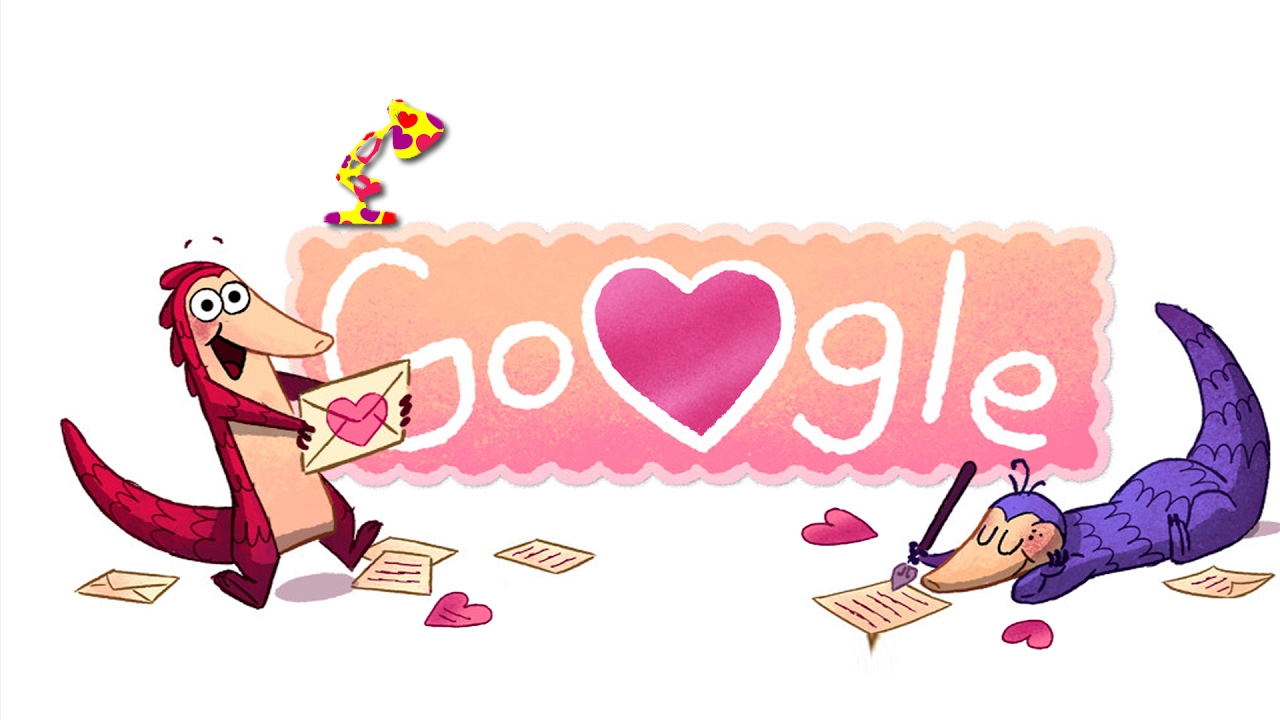 Valentine's Day of Google Logo Spoof Luxo Lamp - YouTube