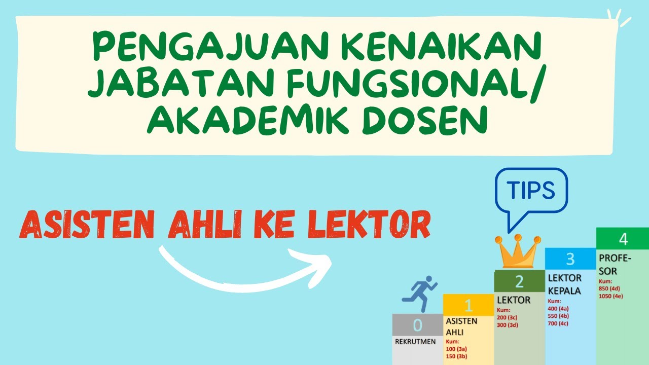 Pengajuan Jabatan Fungsional Dosen Dari Asisten Ahli ke Lektor + TIPS ...