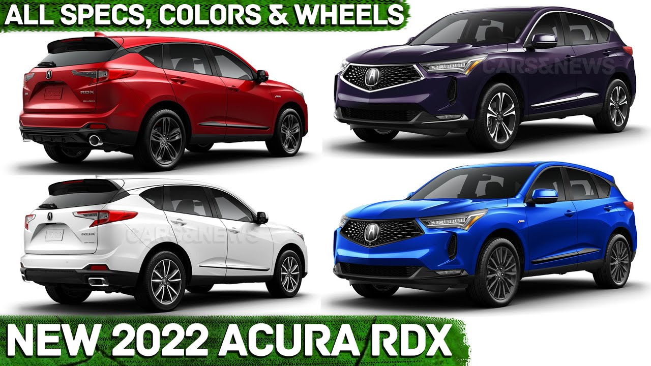 New 2022 Acura RDX - Colors & Wheels - YouTube