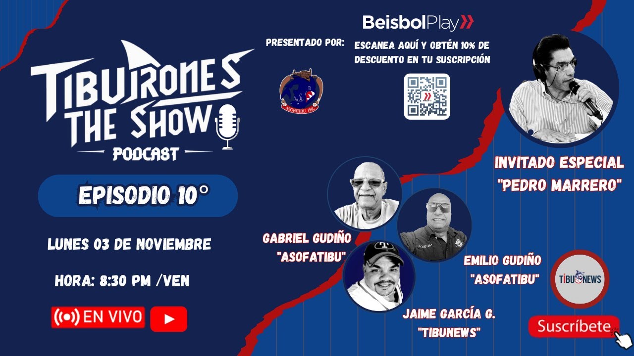 TIBURONES THE SHOW LIVE PODCAST | EPSODIO 10° | CONVERSANDO CON PEDRO ...
