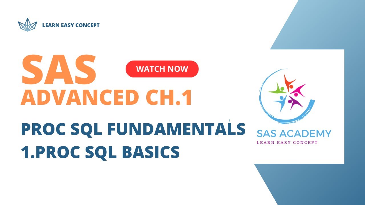 Proc Sql Fundamentals 1 Proc Sql Basics Youtube