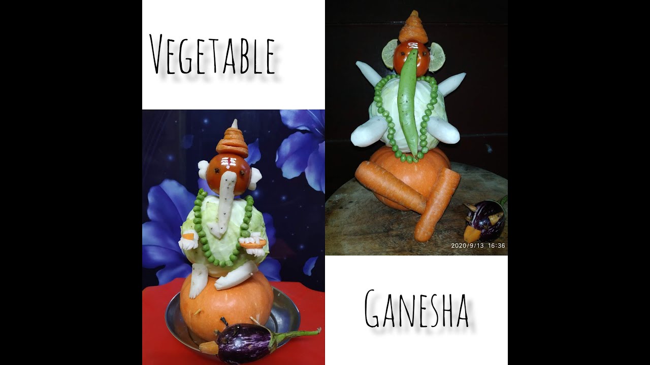 "VEGETABLE GANESHA" #vegetablecarving #artandcraft #artwork - YouTube