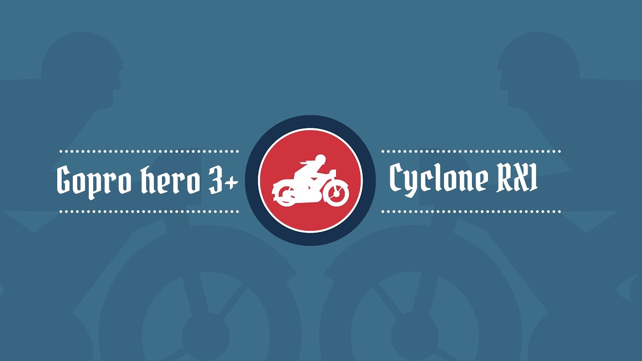 تجربة التصوير ب go pro hero 3+ على الدراجة النارية cyclone rx1 - YouTube