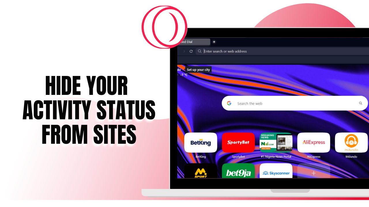 HOW TO HIDE YOUR ACTIVITY STATUS FROM SITES ON OPERA GX - YouTube