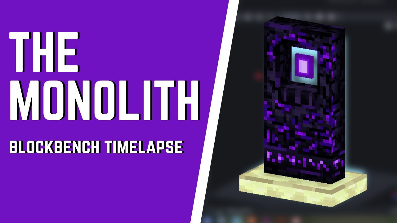 The Monolith | Blockbench Timelapse - YouTube