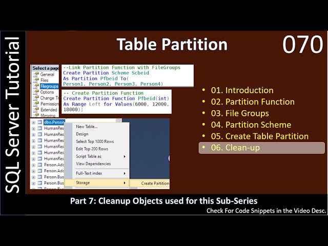 Clean Table Sql