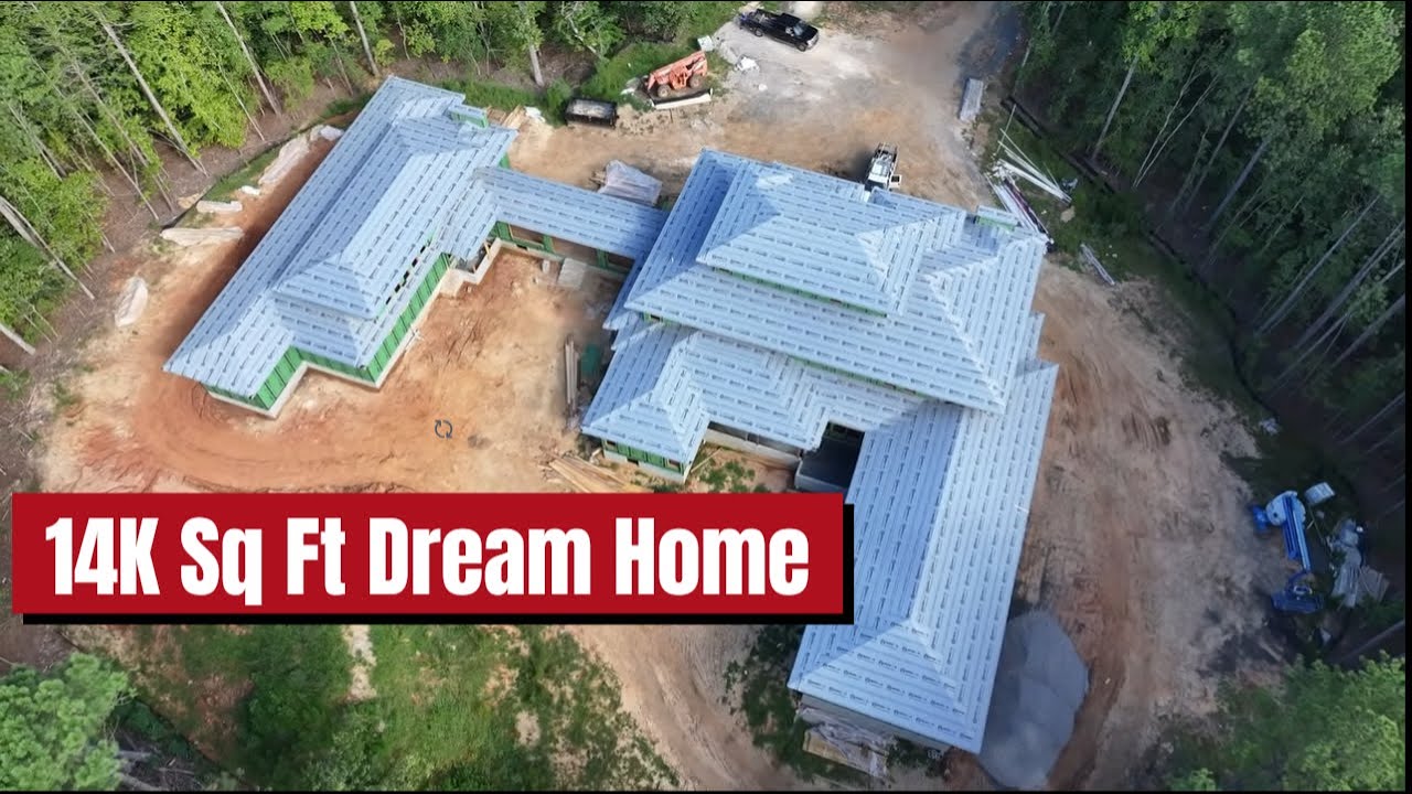 Major Progress: 14K Sq Ft Dream Home Framing Complete! - YouTube