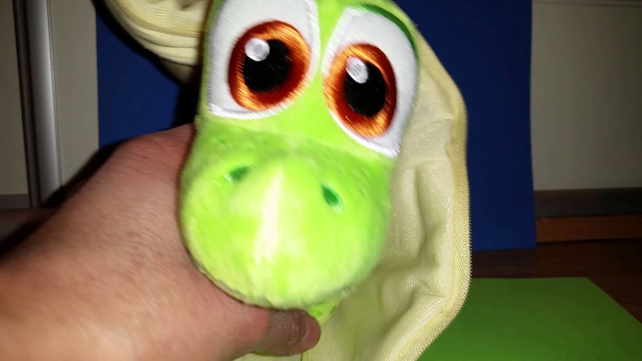 Disney Pixar The Good Dinosaur Arlo in egg plush - YouTube
