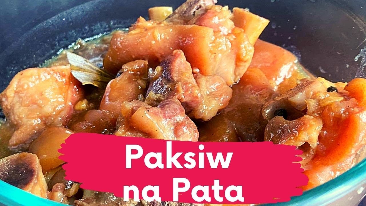 How To Cook Paksiw na Pata - YouTube