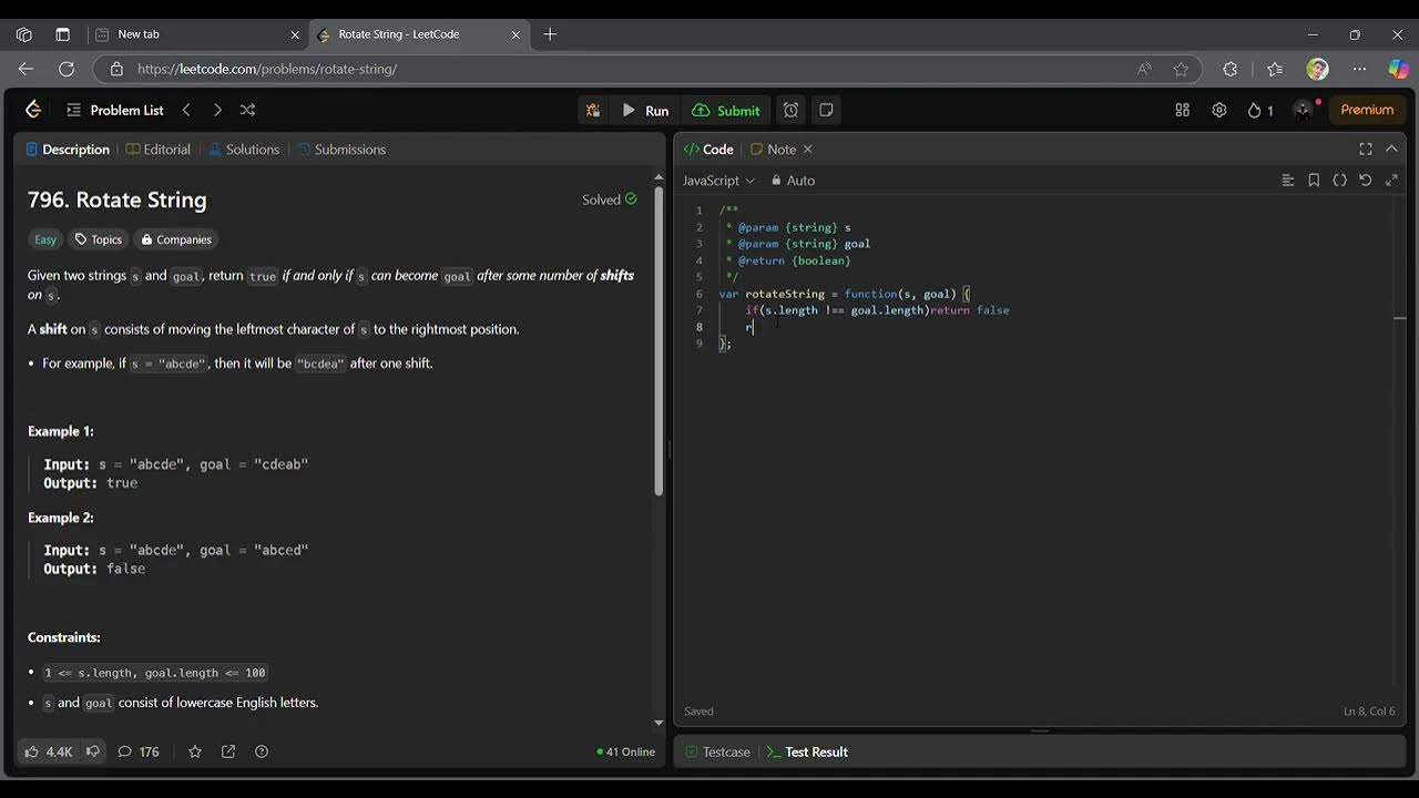 Solve "Rotate String" in JavaScript | 0ms Runtime | Beats 100% 🚀 - YouTube