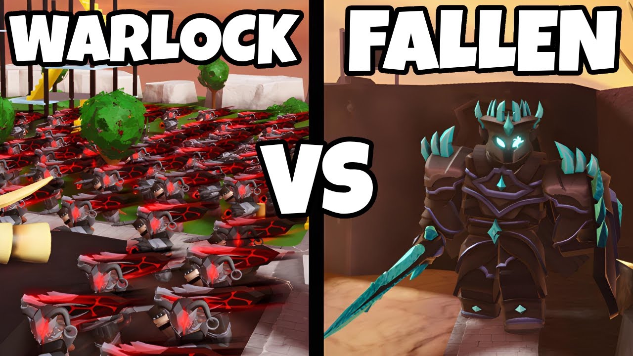 100 WARLOCKS vs FALLEN MODE in Roblox Tower Defense Simulator (TDS ...