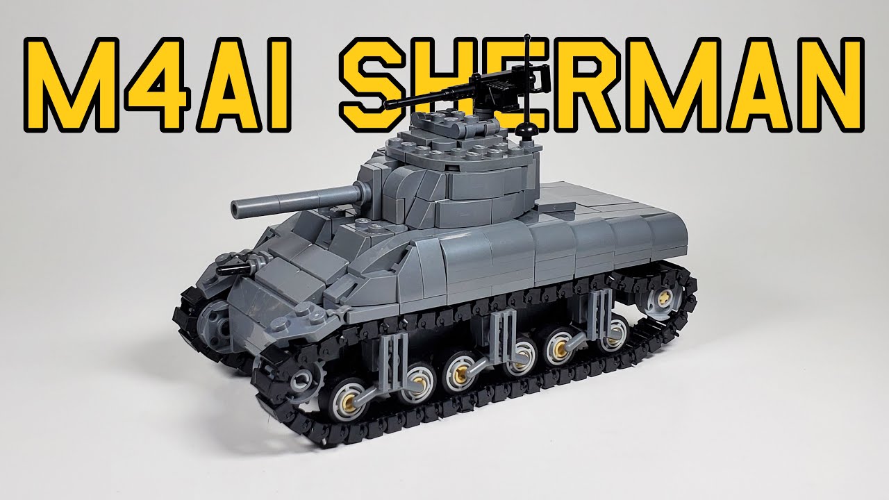 Building the M4A1 Sherman in LEGO - YouTube