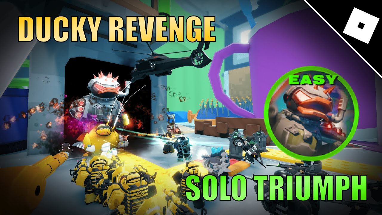 Ducky Revenge Easy Mode SOLO TRIUMPH || ROBLOX Tower Defense Simulator ...