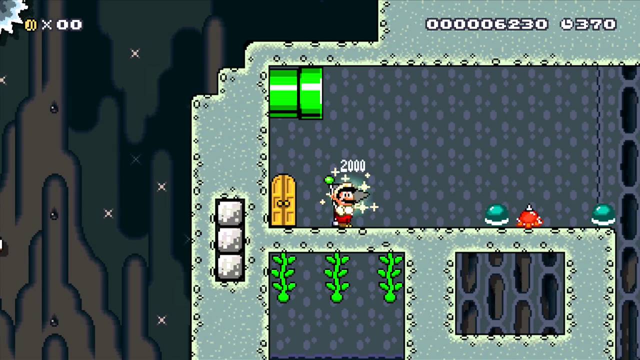 Spike Top Cave - Mario Maker Gameplay - YouTube