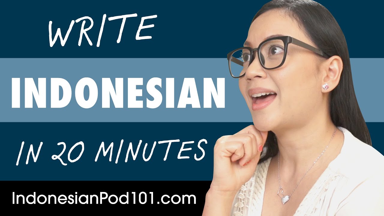 1 Hour to Improve Your Indonesian Writing Skills - YouTube
