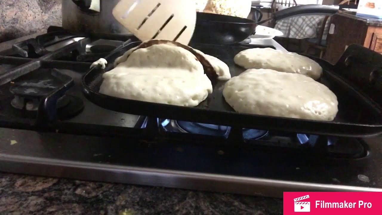 My First Time Cooking Pancakes Fail 😂 - YouTube