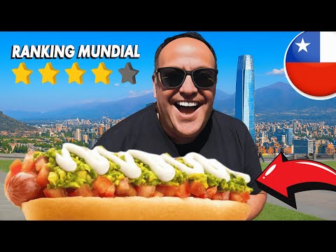 Turista PRUEBA por primera vez El completo chileno en chile 🌭🇨🇱 por qué los chilenos lo aman tanto