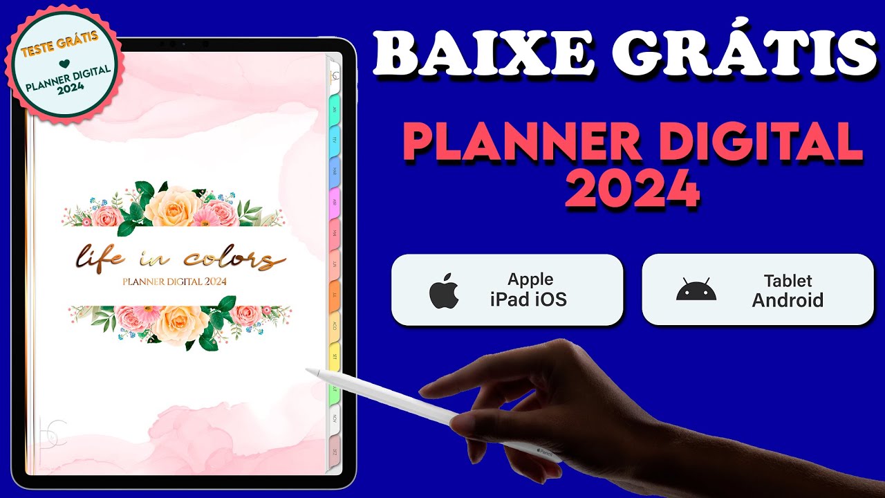 Planner Digital Grátis 2024 para Tablet Android e iPad #plannerdigital ...