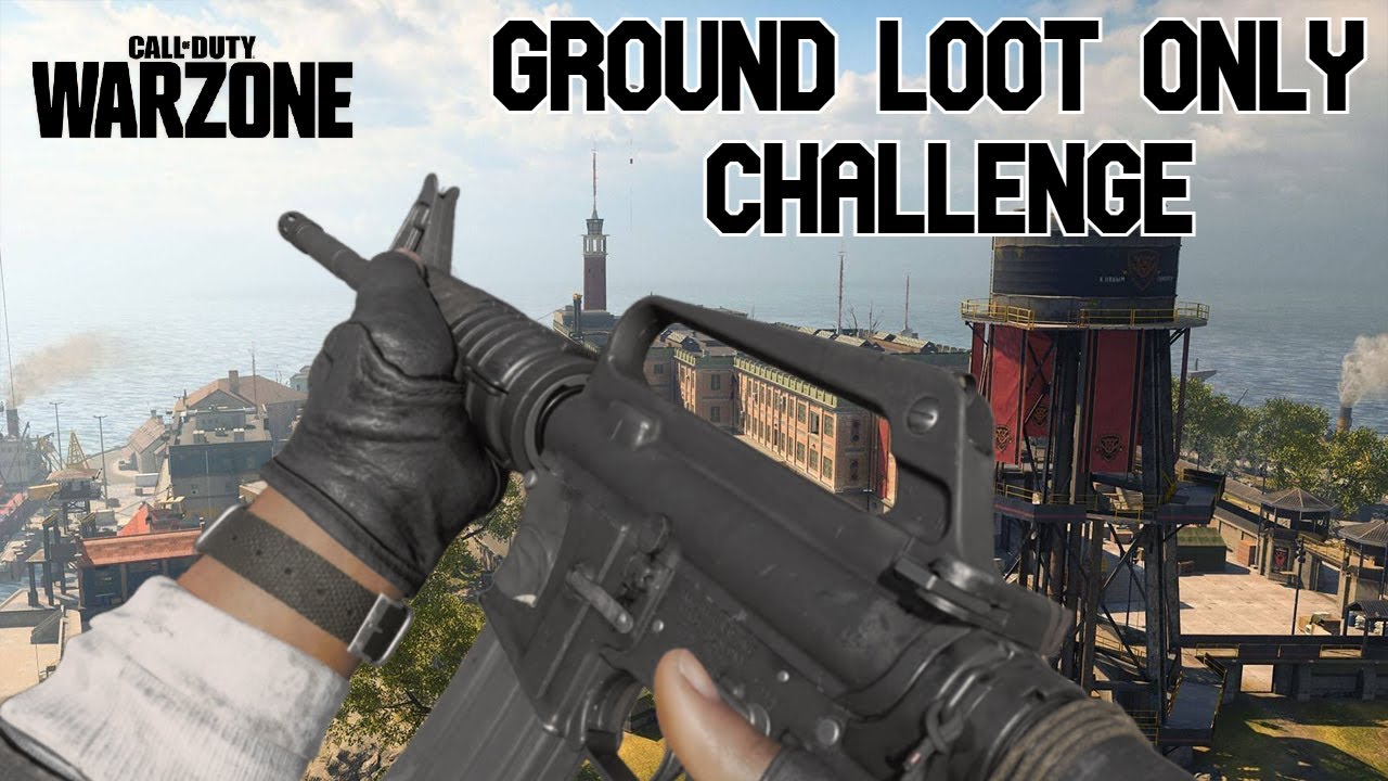 WARZONE GROUND LOOT CHALLENGE!😱 - YouTube